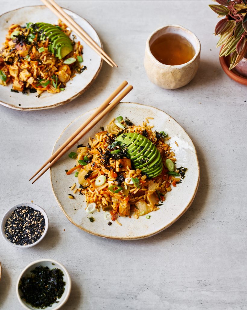 Vegan Kimchi Fried Rice - Good Eatings