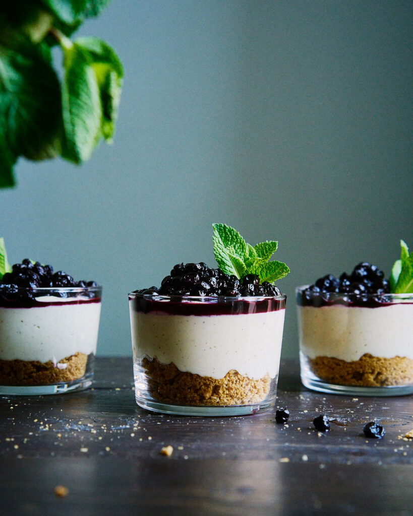 Vegan Blueberry Cheesecake Parfait - Good Eatings