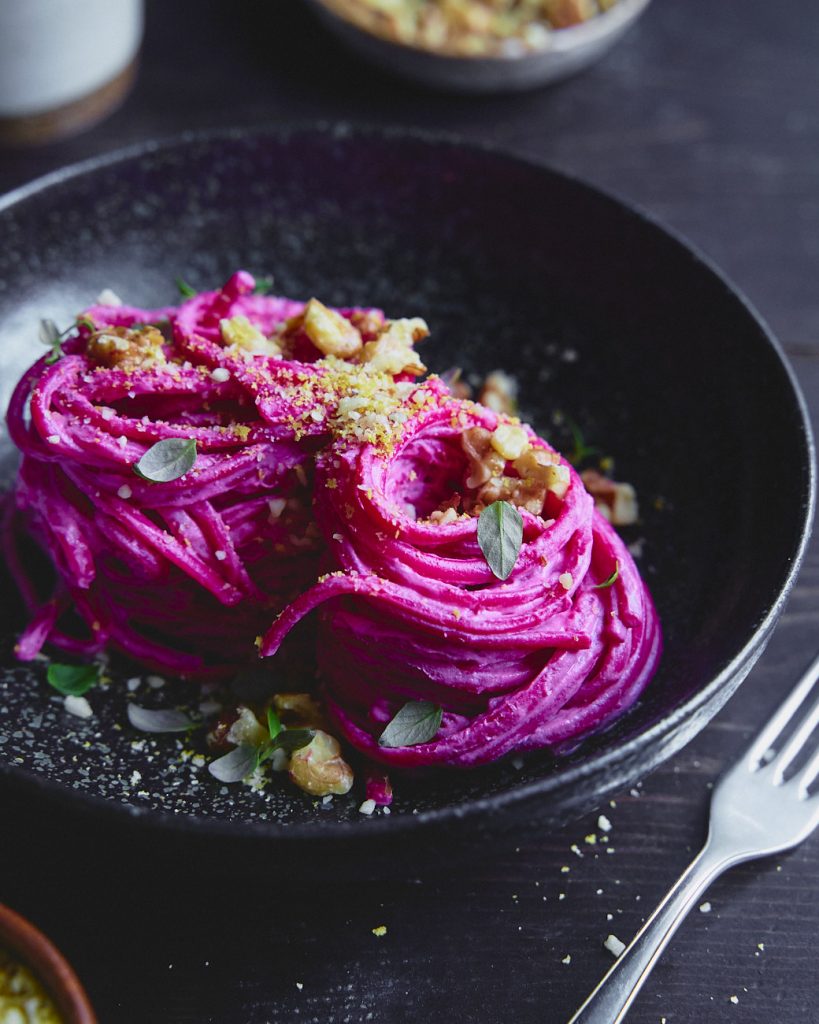 Hot Pink Creamy Beetroot Pasta - Good Eatings