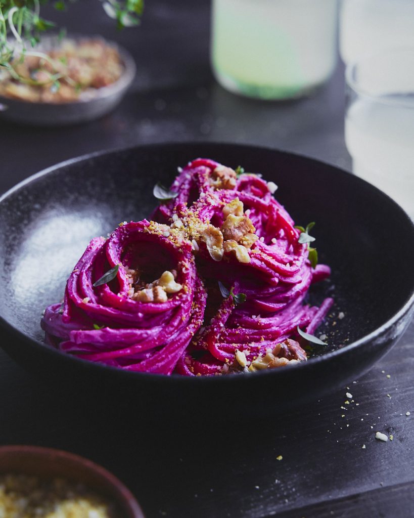 Hot Pink Creamy Beetroot Pasta - Good Eatings