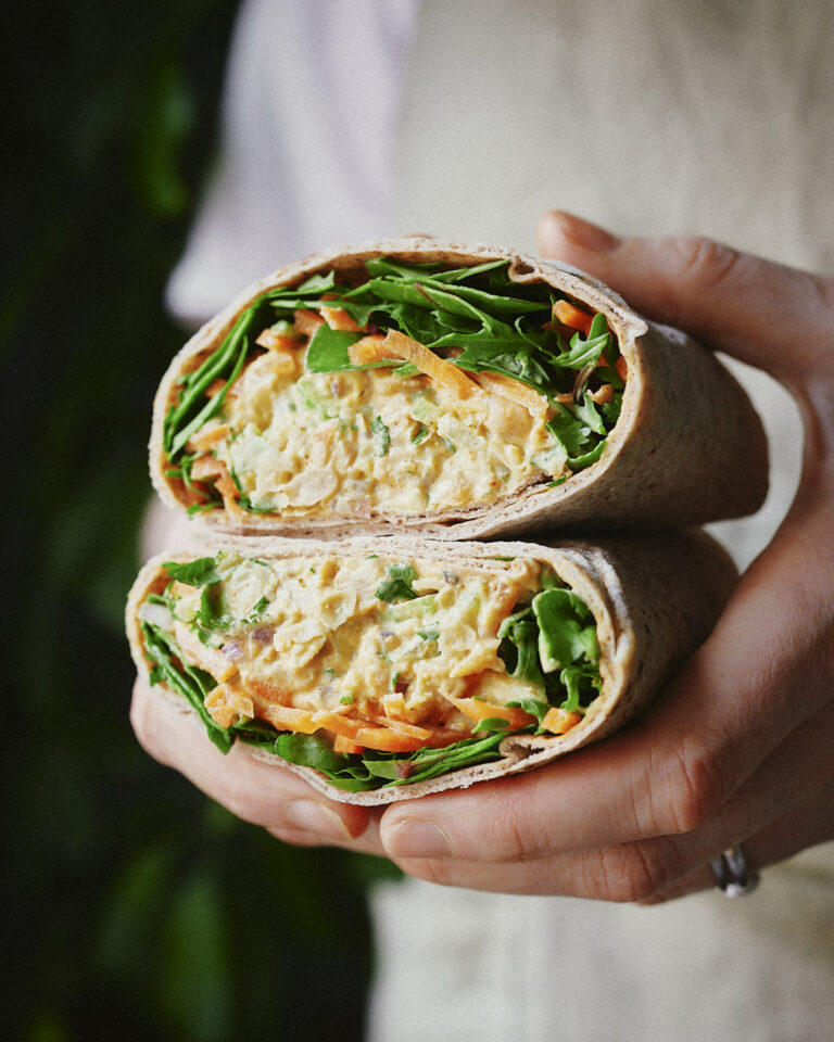 Curried Chickpea Salad Wrap - Good Eatings