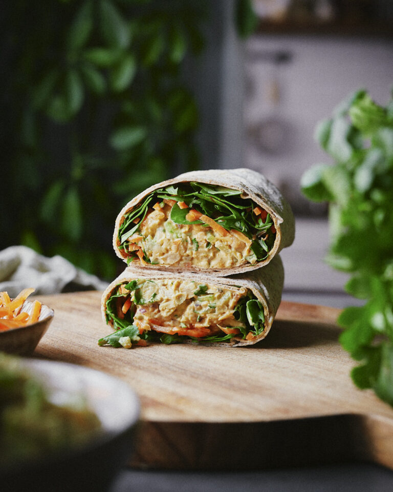 Curried Chickpea Salad Wrap - Good Eatings